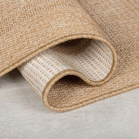Kusový koberec Aruba Alfresco Weave Natural – na von aj na doma, 80x150, béžová, chodba / predsieň, Flair Rugs