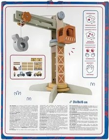 2KIDS TOYS Dřevěný jeřáb s příslušenstvím / Jeřáb / od 3 let