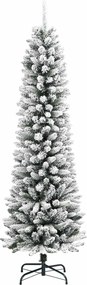 Umělý vánoční stromeček Bílá 150 cm PVC, kov a plast 3396095