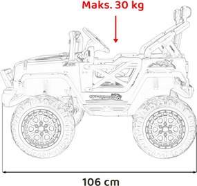Elektrické autíčko OFF ROAD Speed ​​červené