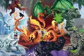 SCHMIDT Puzzle Eldrador: Zlá stvoření / 200 dílků + figurka Schleich /