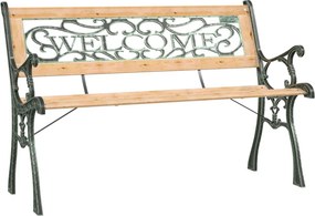 Zahradní lavice 122 cm masivní jedlové dřevo 317118