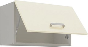 KARMEN | horní skříňka 60 GU-36 1F výklopná | 60 cm | světle šedá/krémová lesk