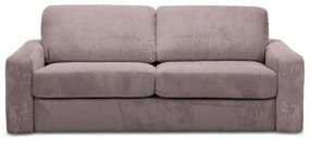 Starorůžová manšestrová rozkládací pohovka 195 cm Nona – Makamii
