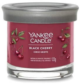 Yankee Candle vonná svíčka Signature Tumbler ve skle malá Black Cherry 122 g