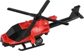 TEDDIES Sada auto a vrtulník záchranných složek / Sada hraček / Plast