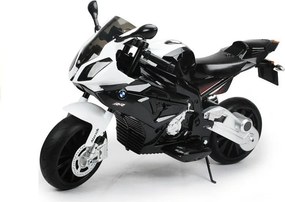 LEAN CARS Elektrická motorka pro děti BMW S1000RR černá tříkolová