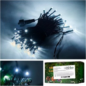 Creative Corner LED světelný řetěz 10m 100LED studená bílá