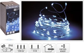 Světelný LED řetěz s časovačem Colton 2390 cm studený bílý