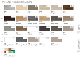 DŘEVOJAS ASTON SZZ 60 skříňka s umyvadlem Euphoria 60 Barevné provedení: N06 Lava