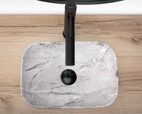 Umyvadlo na desku Rea Belinda Mini 36 cm mramor