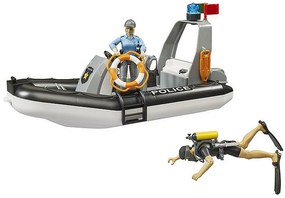 BRUDER 02507 RAM Policie s člunem a 2 figurkami