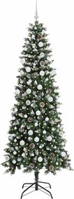 Umělý vánoční stromeček Zelená 210 cm PVC, plast a ocel 3395835