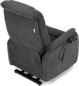 Polohovací křeslo šedé, elektrické TV-L8963 GREY2