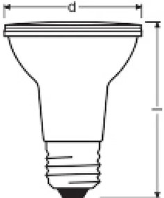 LED žárovka E27 LEDVANCE 6,4W (50W) teplá bílá (2700K) stmívatelná