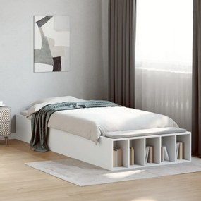 Rám postele betonově šedý 75 x 190 cm kompozitní dřevo