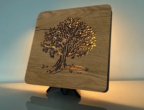 Li-Go "Lípa"  lampa 31x31cm provedení povrchu: dub