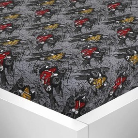 Bellatex dětské prostěradlo jersey s elastanem Auto monster truck velikost 90x200 cm