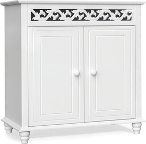 Komoda JERSEY, 76 x 65 x 35 cm, bílá Casaria