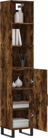 vidaXL Skříň highboard 34,5 x 34 x 180 cm kompozitní dřevo [3189666] Barva: kouřový dub