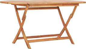 vidaXL Skládací zahradní stůl 160 x 80 x 75 cm masivní teakové dřevo [48998]