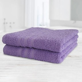 Sada 2 ks froté ručníků STANDARD fialová 50 x 100 cm