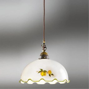 Kolarz 731.30.116 - Lustr na lanku NONNA 1xE27/75W/230V pr. 20 cm citrony