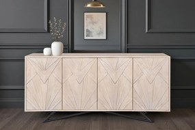 Designová komoda z masivu Atika 3D vzory mango 170cm