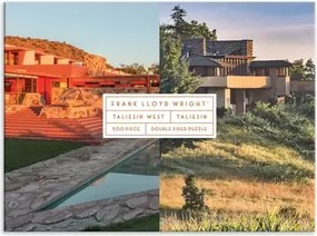 GALISON Oboustranné puzzle Frank Lloyd Wright: Taliesin a Taliesin Wes