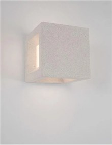NV 9762162 Venkovní nástěnné svítidlo CASTRO bílý pískovec a akryl E27 1x12W bez žárovky 100-240V IP65 - NOVA LUCE