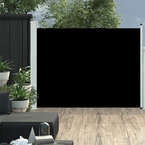 vidaXL Zatahovací boční markýza/zástěna na terasu 140 x 500 cm [48396] Barva: Černá