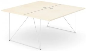 NARBUTAS - Dvoumístný pracovní stůl AIR 160x160