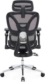 Kancelářská ergonomická židle PORTE — síťovina, černá