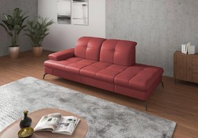 XXXLutz LENOŠKA, textil, kůže, červená Sit & More - Online Only sedačky - 00014401178D
