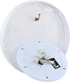 TK Lighting Bílé stropní svítidlo Rondo 780mm pro žárovku 6x E27 TK2443