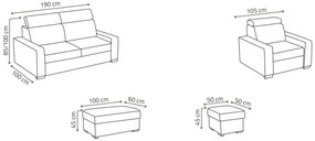 FN Sedací souprava Petrit 3+1+1 Paros béžová