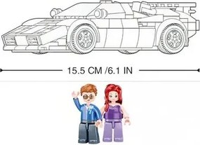Sluban Model Bricks M38-B1098 Italský sportovní vůz / LEGO - kompatibi