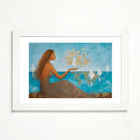 Veronika Švédová | Posílám ti vítr do plachet Rám: Černý, Velikost: 40 x 60 cm
