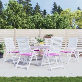 vidaXL Podušky na zahradní židli 6 ks 50 x 50 x 3 cm textil [361088] Barva: Růžová