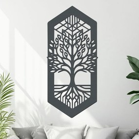 dřevo života Dřevěný strom SJEDNOCENÍ Zvolte rozměr (cm): 36x80, Zvolte barvu dekoru: Antracitová
