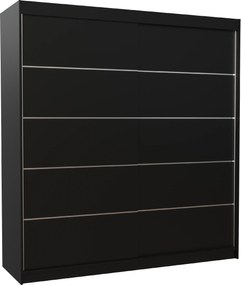 ADRK Furniture Skříň s posuvnými dveřmi ESTEVA 200 ADRK-SW-EST-B-200