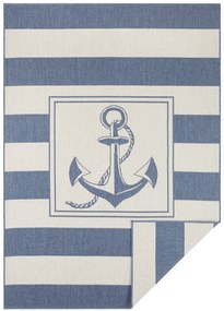 NORTHRUGS - Hanse Home koberce Kusový koberec Twin Supreme 104143 Blue/Cream – na ven i na doma - 160x230 cm