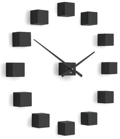 Designové nástěnné nalepovací hodiny Future Time FT3000BK Cubic black