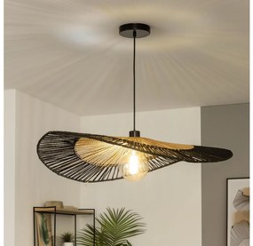 Brilagi - LED Lustr na lanku CERIA BOHO 1xE27/40W/230V pr. 80 cm černá/hnědá