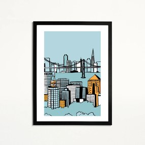 Jan Laštovička | San Francisco Rám: Dubový, Velikost: 30 x 20 cm