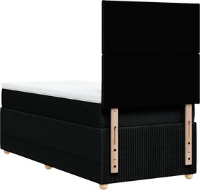 Box spring postel s matrací černá 90x190 cm textil 3291906