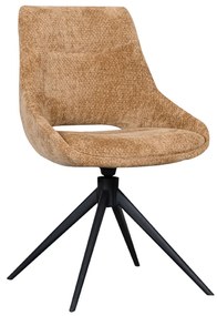 LABEL51 Otočná jídelní židle MARLOW koňak