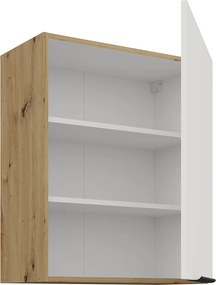 ARIA az | horní skříňka 60 G-72 1F policová | 60 cm | ANTI FINGERPRINT povrch | artisan/bílá