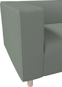 Potah na pohovku IKEA  Klippan 2-místná barva zelená látka pletený vzor