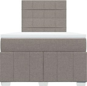 Box spring postel s matrací taupe 120x190 cm textil 3293911